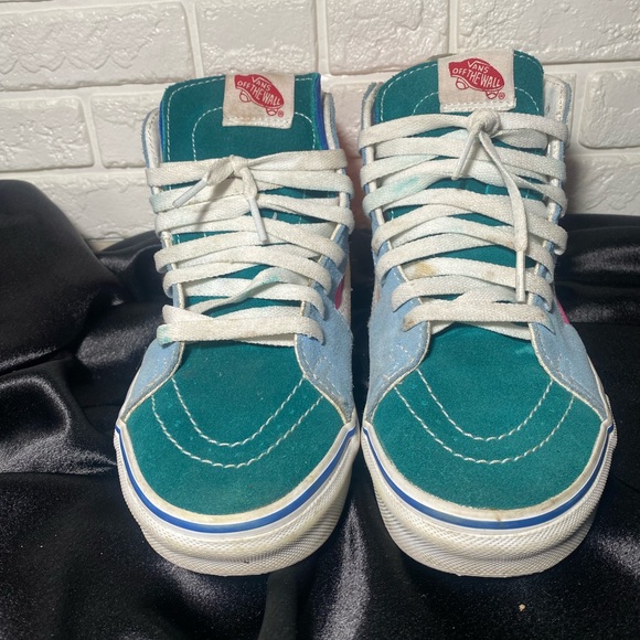 Vans | Shoes | Womens Multi Colored Hitop Vans | Poshmark
